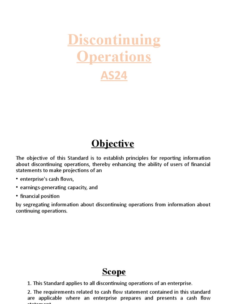 Discontinued Operations | PDF | Financial Statement | Expense