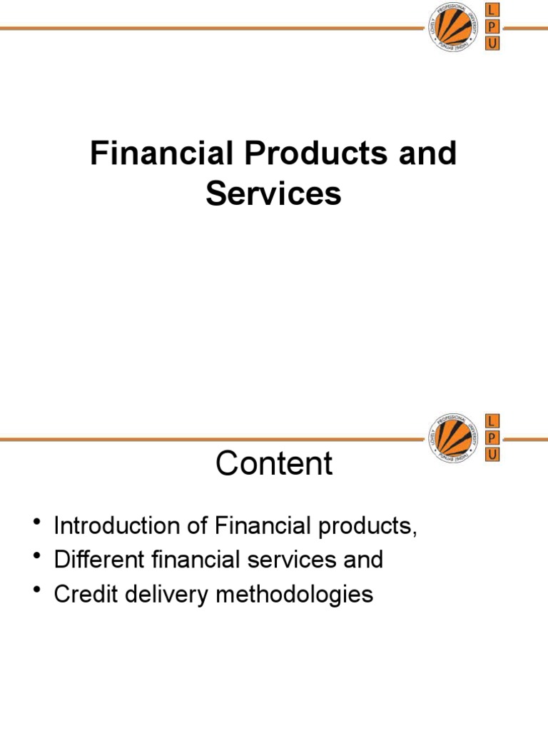 Microfinance Products and Services Overview | PDF | Microfinance | Saving