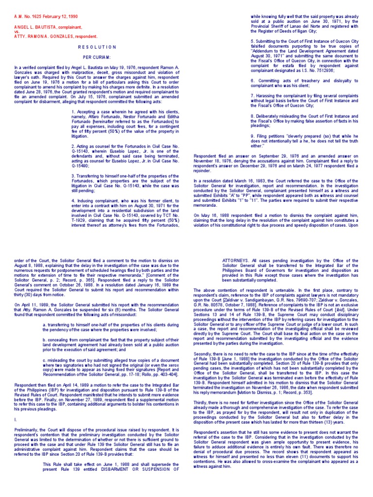Resolution Per Curiam | PDF | Pardon | Lawyer