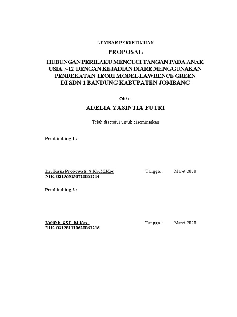 Lampiran Proposal | PDF | Pengembangan Diri