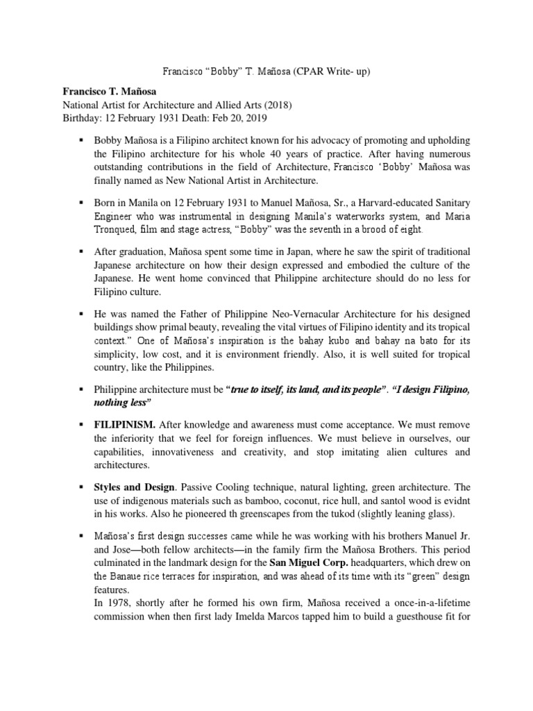 Sample Write - Up in CPAR | PDF | Philippines