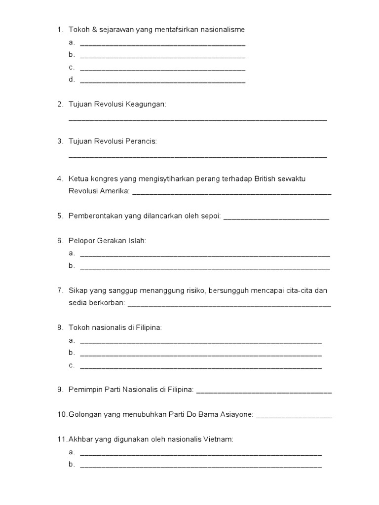 Explorace Sejarah T4 B2 (Soalan) | PDF