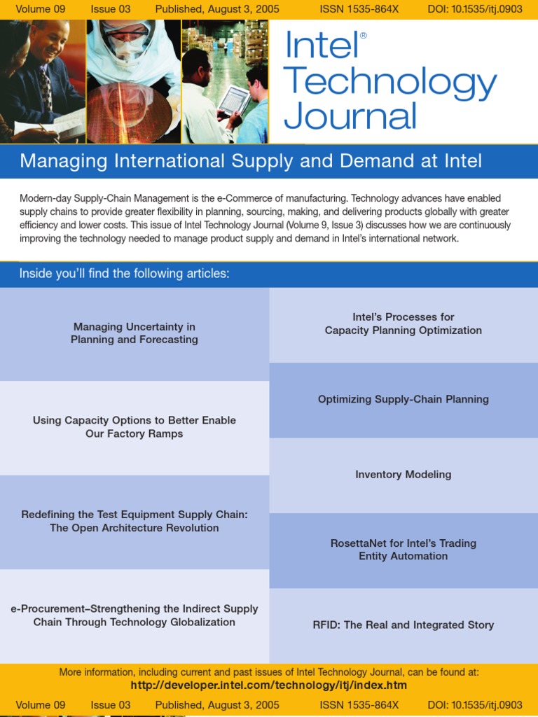 Managing International Supply and Demand at Intel | PDF | Supply Chain ...