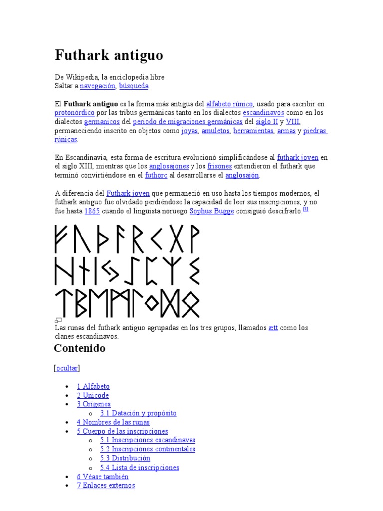 Futhark antiguo | Runas | Alfabeto griego