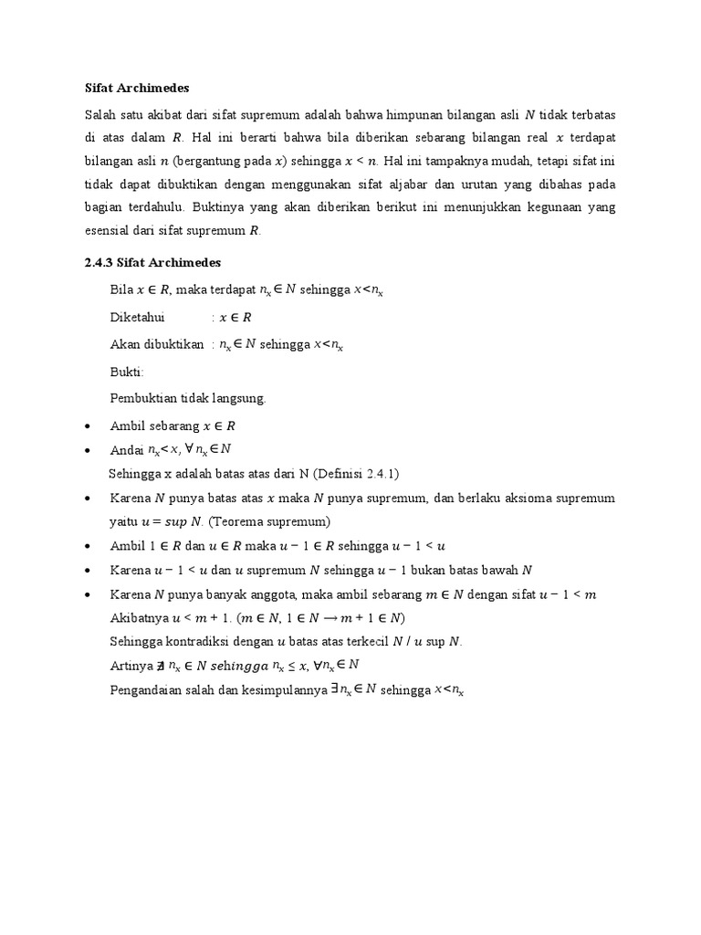 Sifat Archimedes ANREAL - Revisi | PDF | Metode & Bahan Ajar