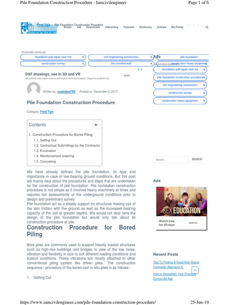 Https WWW - Iamcivilengineer | Download Free PDF | Deep Foundation | Structural Engineering