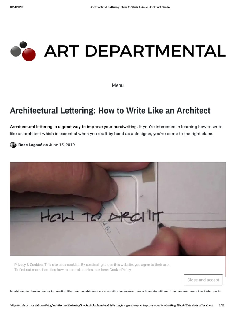 Architectural Lettering How To Write Like An Architect Guide | PDF ...