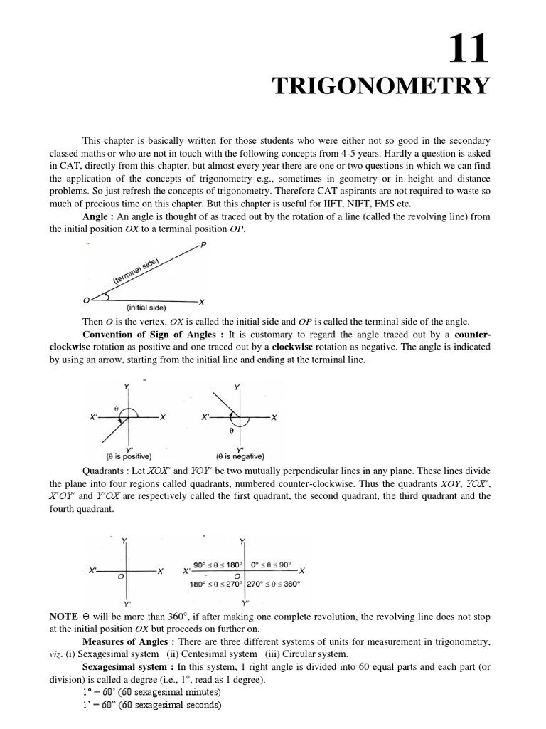 Trigonometry Basics | PDF | Trigonometric Functions | Sine