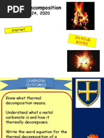 What Is Thermal Decomposition - BBC Bitesize | PDF | Oxide | Chemical ...