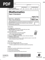 GCSE (9-1) Mathematics Mock Set 6 Paper 1H Mark Scheme | PDF | Mathematics
