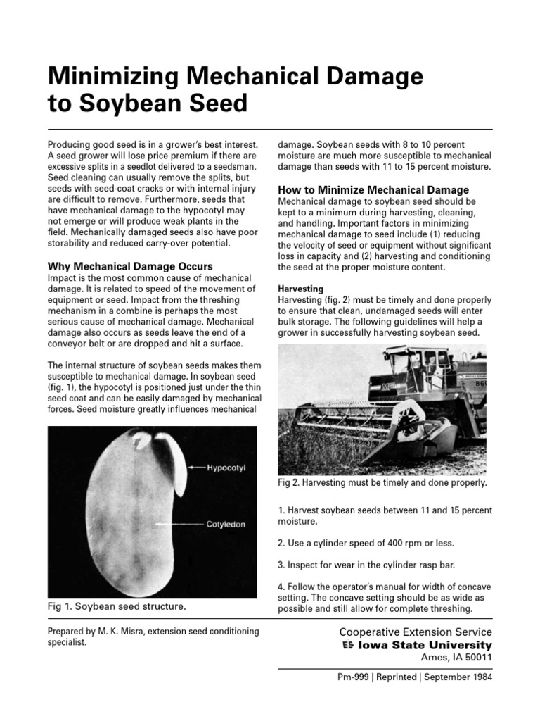 Minimize The Soybean Damage | PDF | Seed | Elevator