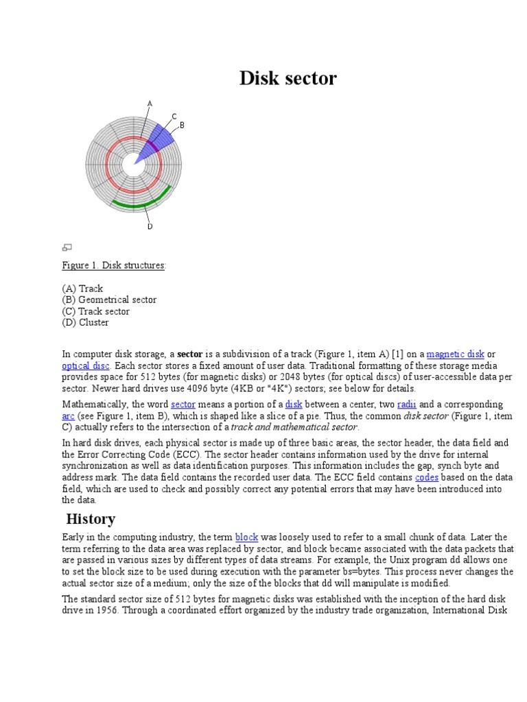 Disk Sector | PDF | Hard Disk Drive | Information Retrieval