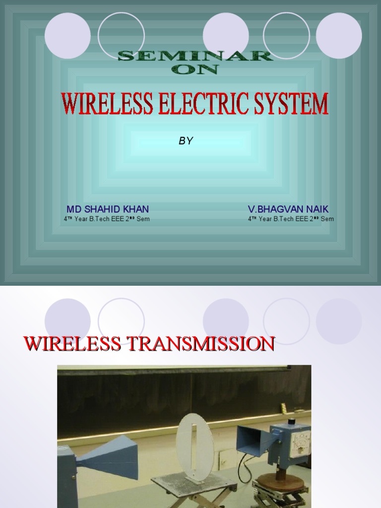 Wireless Electric System Download Free Pdf Microwave Wireless