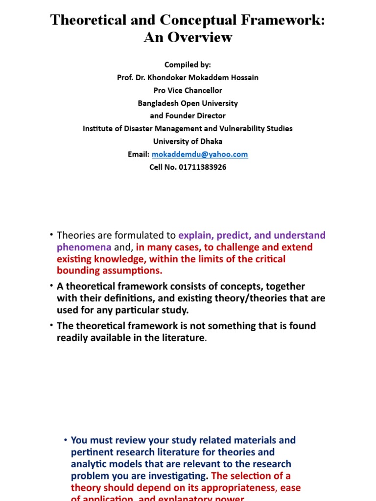 Theoretical Framework of Research | PDF | Conceptual Framework | Theory