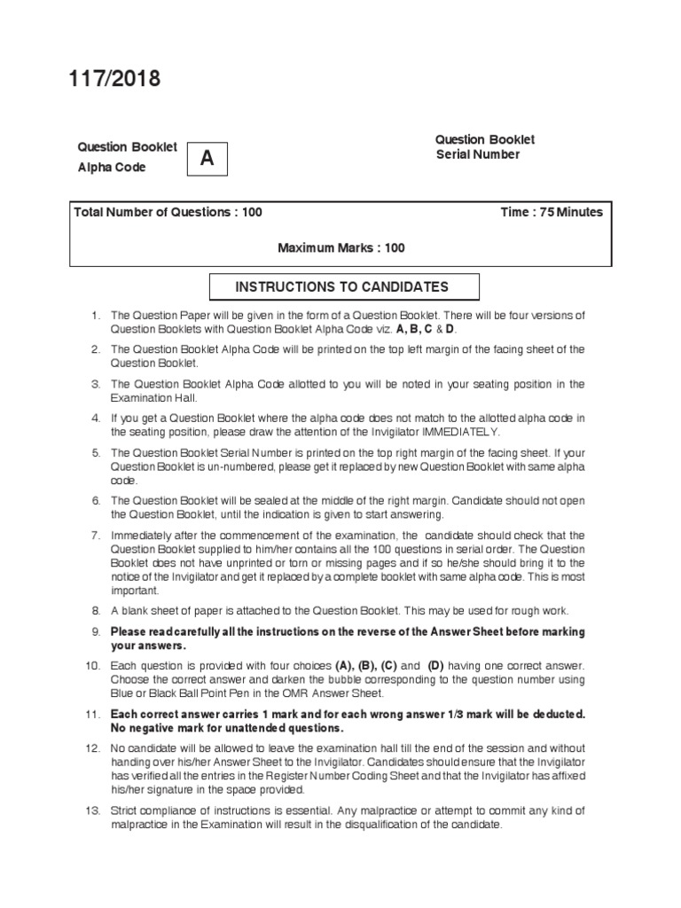 Exam Question Booklet Details | PDF | Milk | Nature