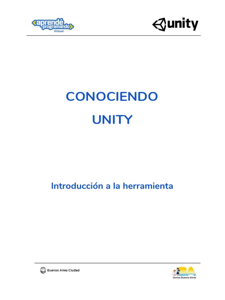 Clase1 - Introducción A Unity | PDF | Unidad (motor de juego) | Videojuegos Clase1 - Introducción A Unity | PDF | Unidad (motor de juego) | Videojuegos