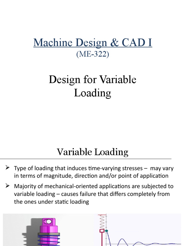 Lecture 4 - Design For Variable Loading | Download Free PDF | Fatigue ...
