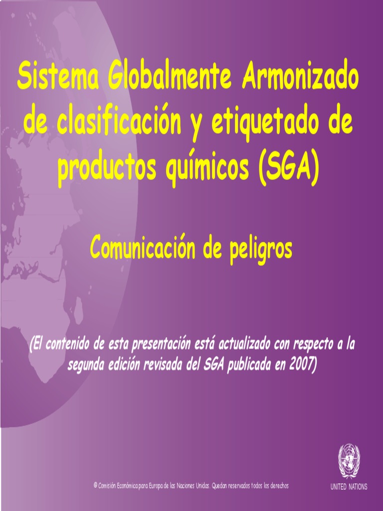 GHS - 06 Comunicación de Peligros | PDF | Naciones Unidas | Relaciones ...