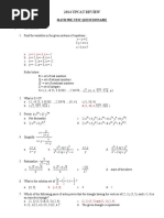 UPCAT Mathematics Practice Questions Set 2 | PDF | Triangle ...