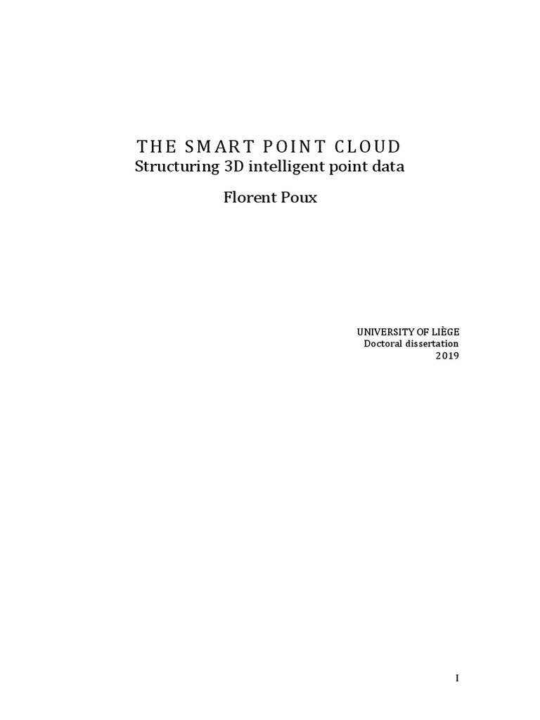 THE SMART POINT CLOUD Digital PDF | PDF | Lidar | Cloud Computing