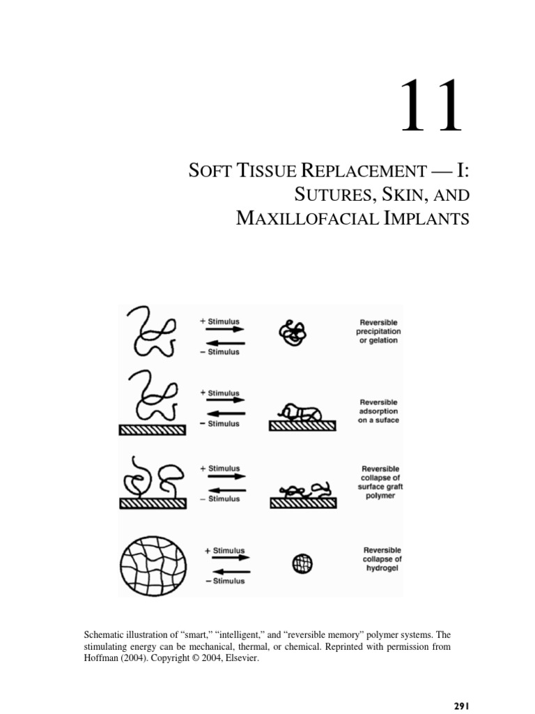 11 Soft Tissue Replacement - I | PDF | Surgical Suture | Implant (Medicine)