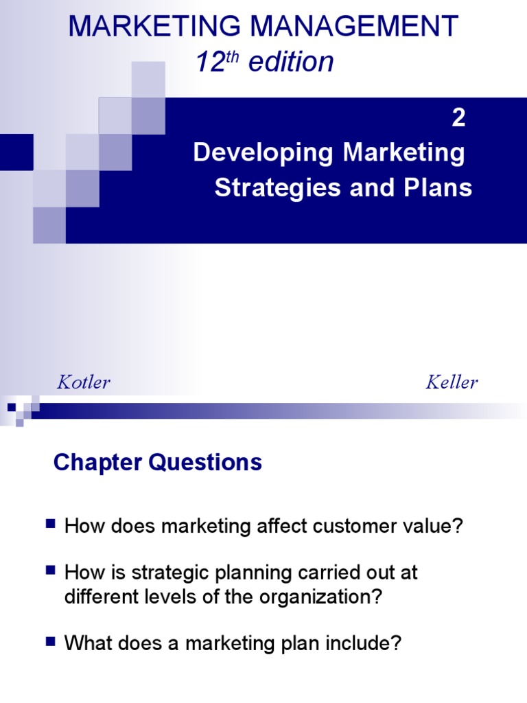 12 Edition: 2 Developing Marketing Strategies and Plans | PDF ...