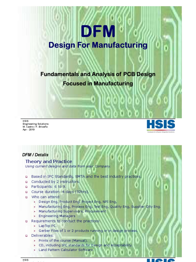 DFM - Training Course-2 PDF | PDF | Printed Circuit Board | Digital ...