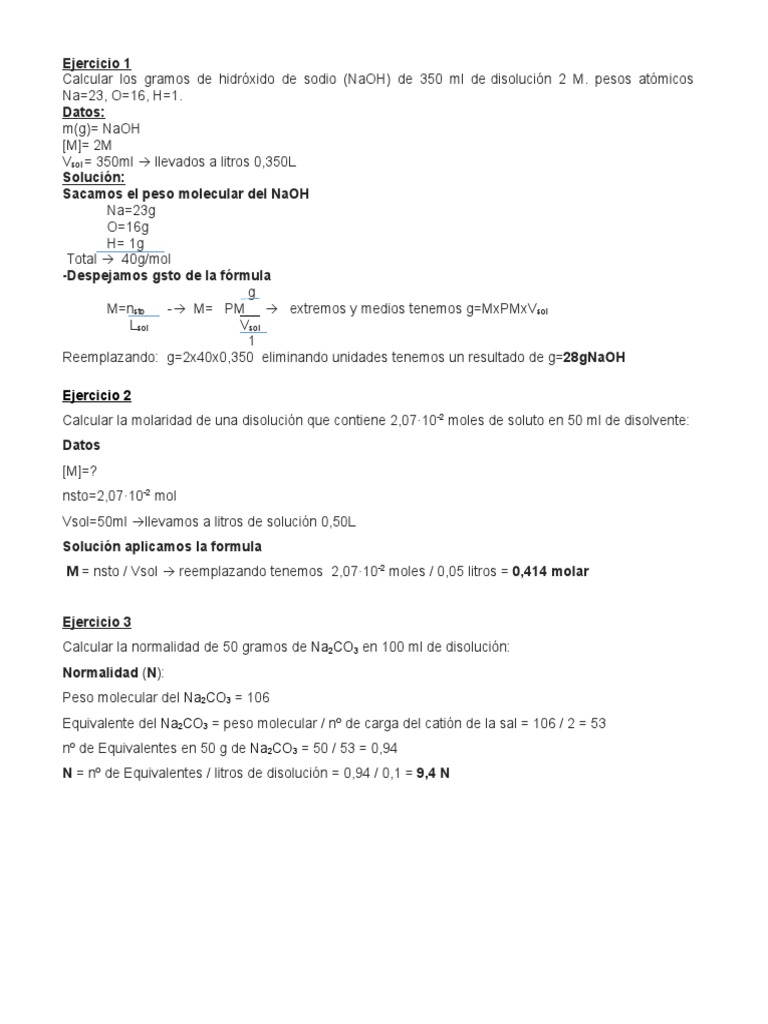 Ejercicio 1 Soluciones | PDF