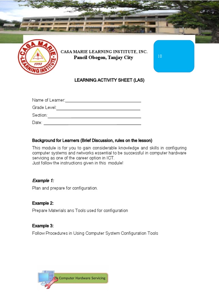 Activity Sheet Grade 10 | PDF | Question | Learning