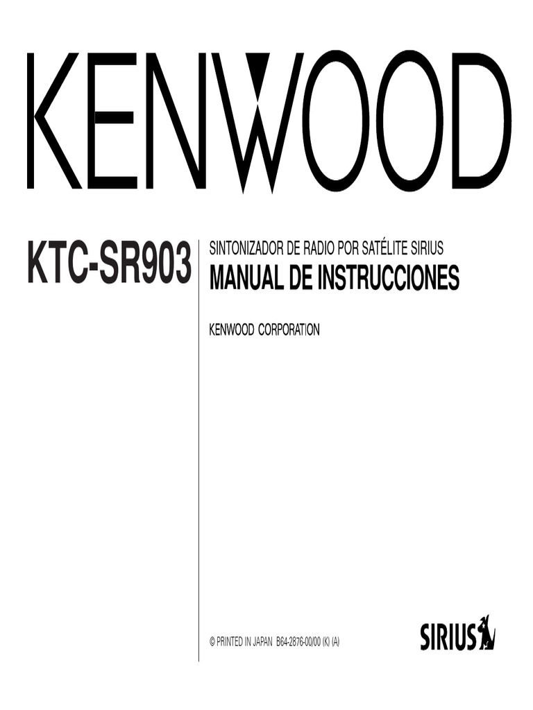 KTC-SR903: Manual de Instrucciones | PDF | Control remoto | Televisión via satélite