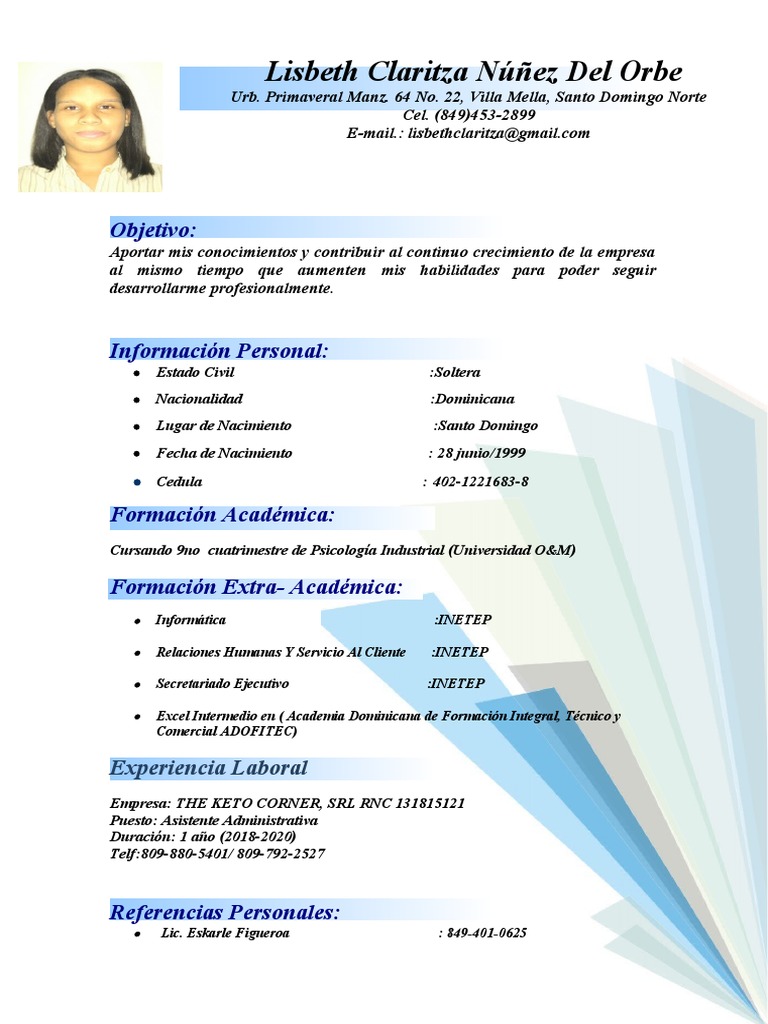 Curriculum Vitae Lisbeth Nuñez | PDF