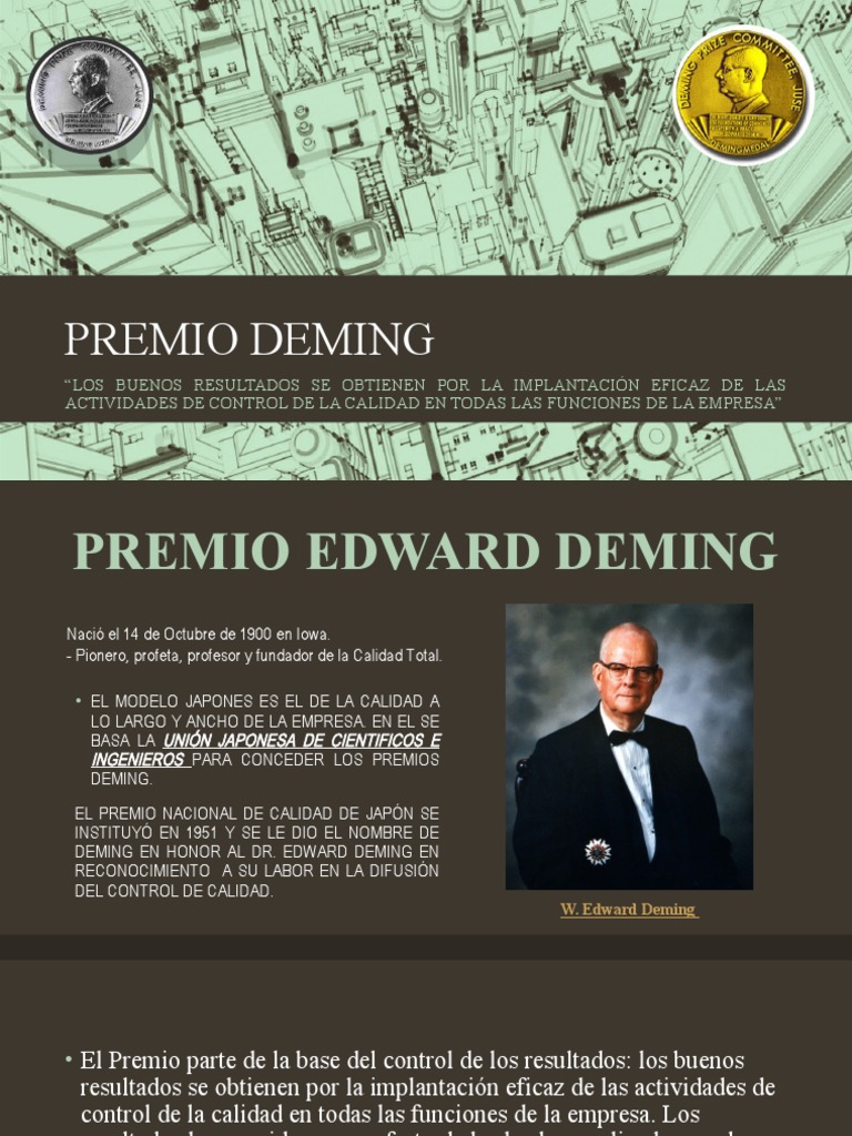 Premio Deming | PDF | Calidad (comercial) | Business