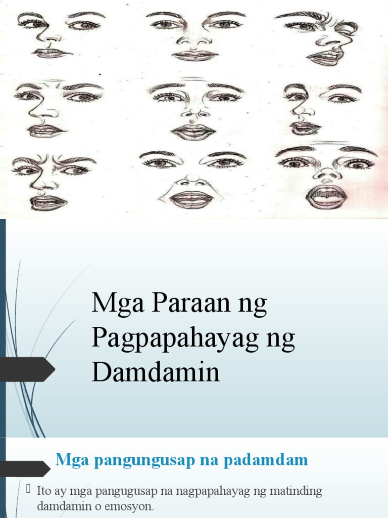Mga Paraan NG Pagpapahayag NG Damdamin | PDF