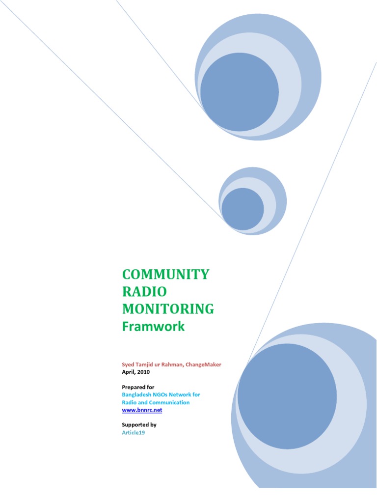 Community Radio Monitoring Handbook1 | PDF | Audience Measurement ...