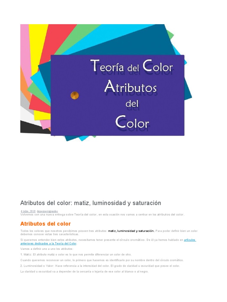 Atributos Del Color | PDF