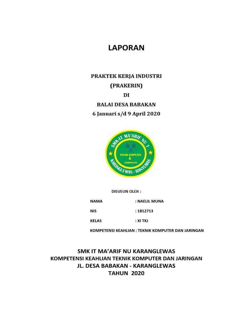Laporan Prakerin NELI 12 TKJ | PDF | Karier & Perkembangan | Bisnis