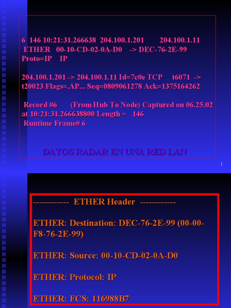 TCP - IP - Datos Radar | PDF | Protocolo de Control de Transmisión ...