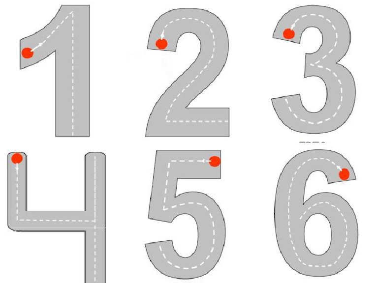 NÚMEROS Del 1 Al 6 Imprimir | PDF