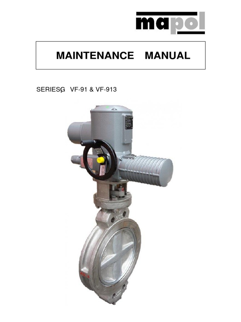Maintenance Manual: SERIES VF-91 & VF-913 | PDF | Valve | Leak