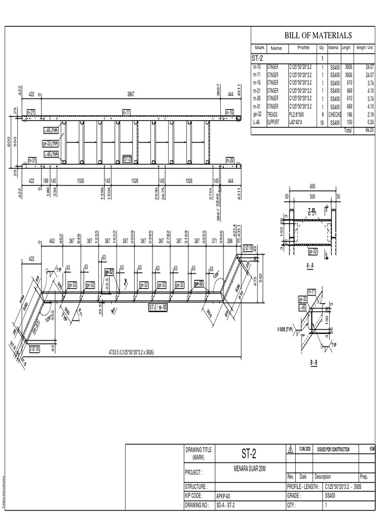 ST-2 - ASSY STAIR - Rev 0 | PDF