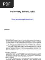 Case Study of Pulmonary Tuberculosis | PDF | Tuberculosis | Infection