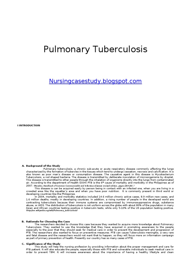 CASE Study PTB 2 | PDF