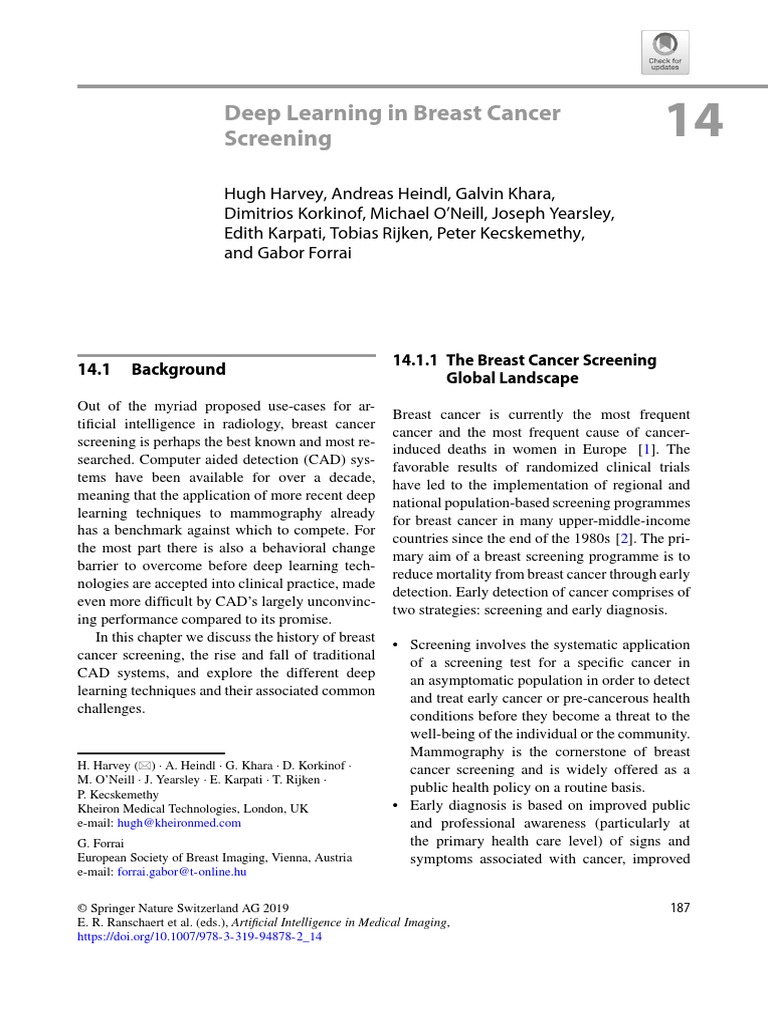 Deep Learning Mama | PDF | Mammography | Screening (Medicine)