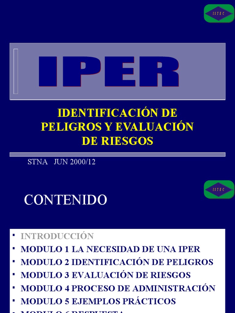 Curso Iper | PDF | Riesgo | Evaluación de riesgos
