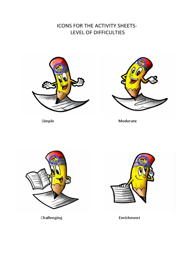 Icons For The Activity Sheets | PDF