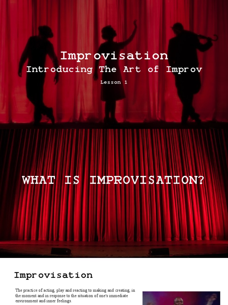 Drama - Improvisation Lesson | PDF | Improvisational Theatre ...