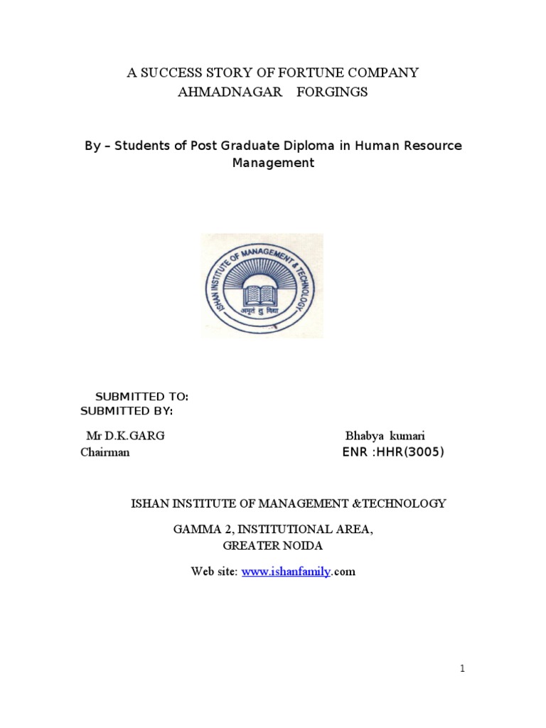 A Success Stor Fortuny of Fortune Company Gar Forgings 14 | PDF ...