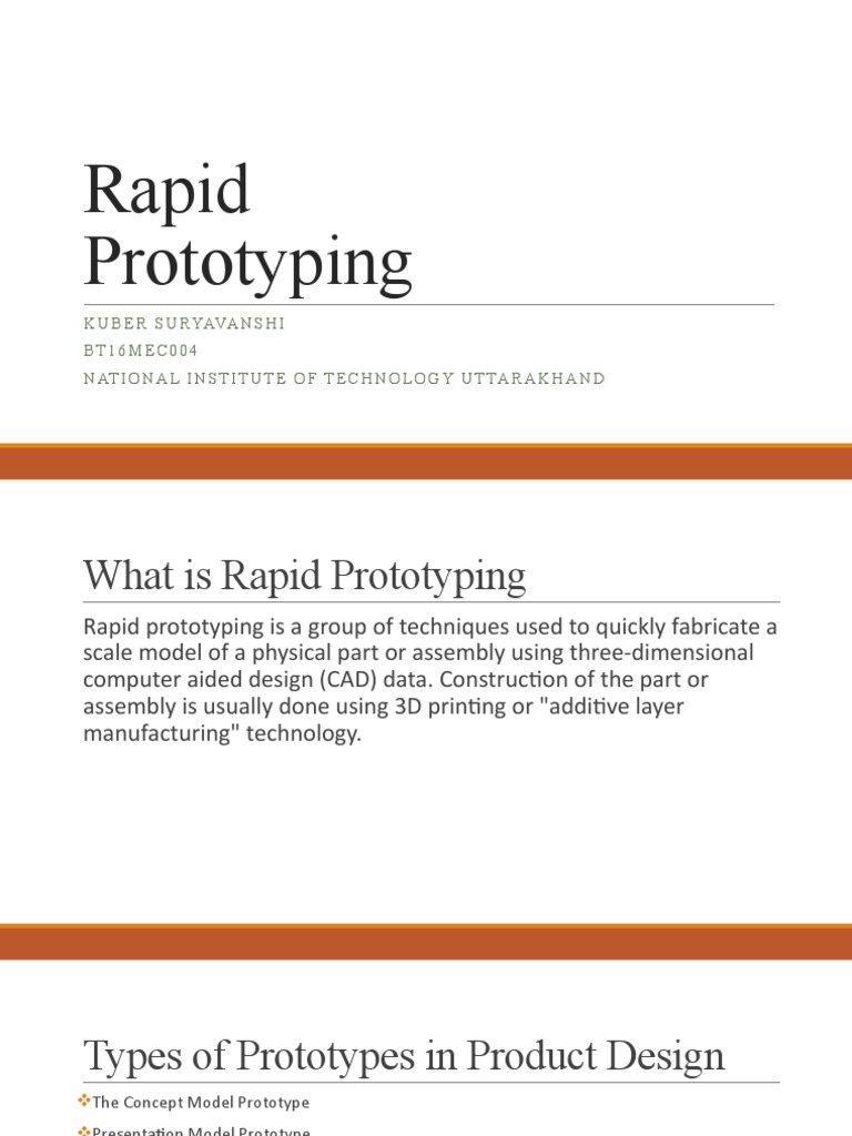 An Overview of Rapid Prototyping Techniques and Their Importance in ...