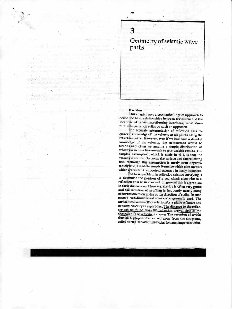 Geometry of Seismic Wave Path | PDF | Refraction | Geometry