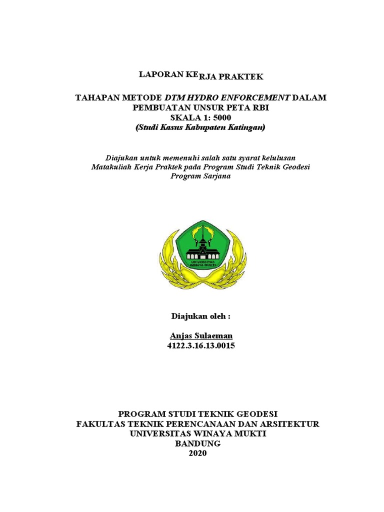 Pembuatan DTM Hydro Enforcement Peta RBI | PDF